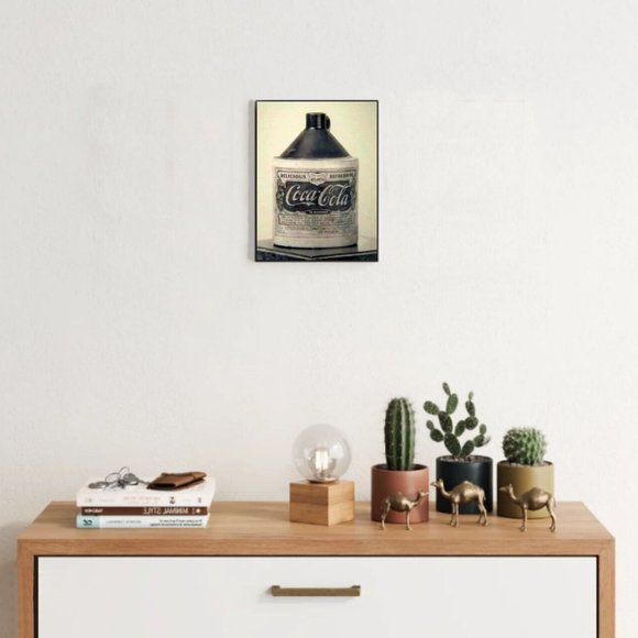Art | Rare Framed 1894 First Cocacola Coke Bottle Vintage Photo Jumbo Giclee Print | Poshmark